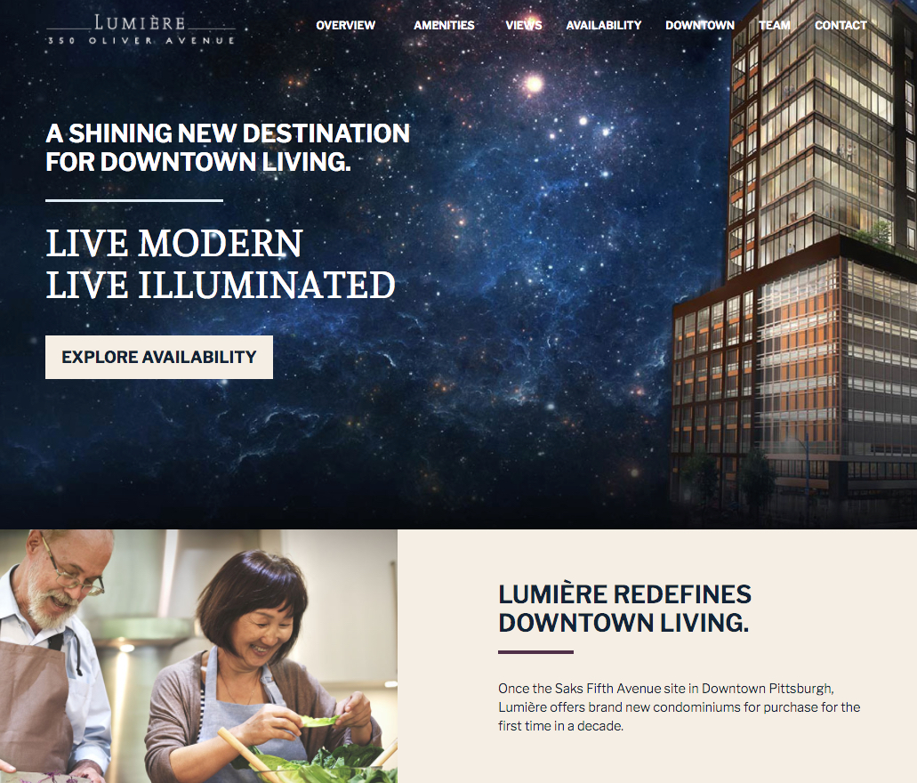 Lumière Website - Shift Collaborative